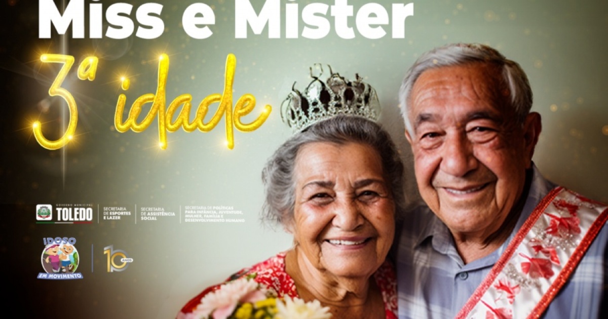 Prefeitura de Toledo abre inscrições para concurso de Miss e Mister 3ª ...